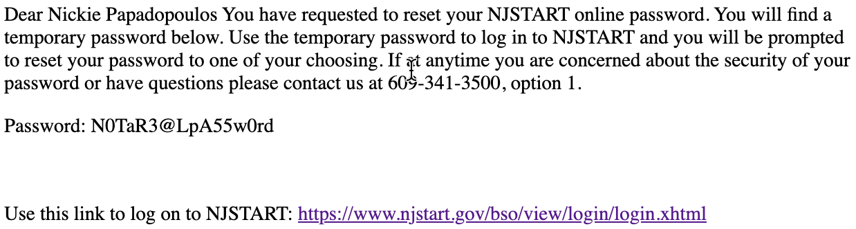 How to Reset a Forgotten Password – NJSTART Support Portal